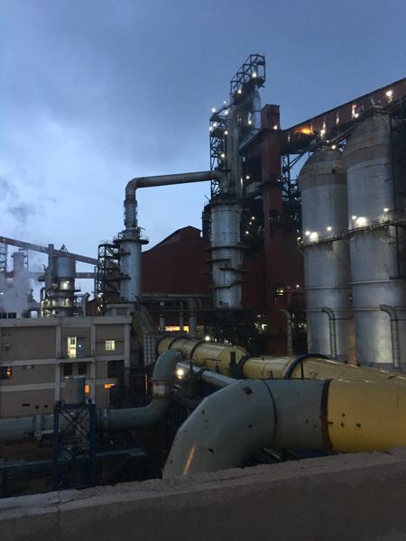 Largest Blast Furnace at Angul Steel Plant in Orissa, India